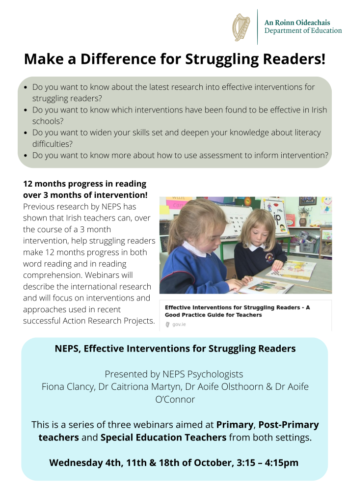 NEPS Term 1 Webinar Series - Effective Interventions for Struggling ...